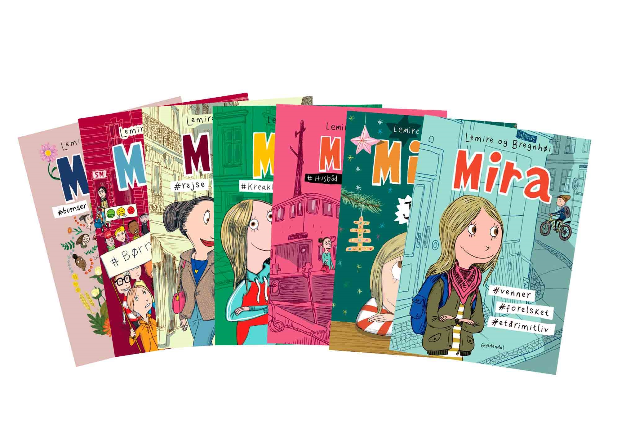 Mira bøger rækkefølge | Se alle bøgerne om Mira her | Bog & idé